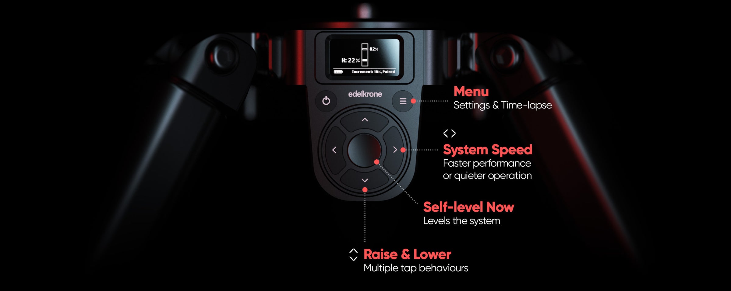 Tripod X - Motorized Self Moving & Leveling Tripod